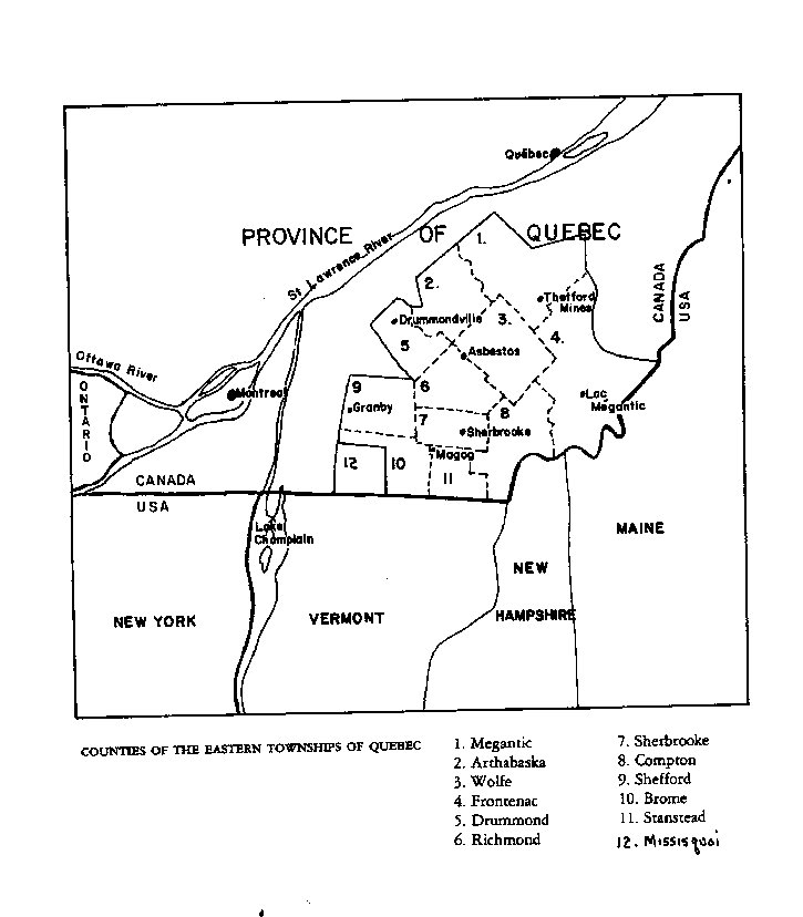 Eastern Township's Counties | Evans Books